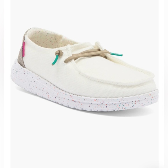 Hey Dude | Shoes | Nwt Hey Dude Kids Wendy Disco Moc Toe Sneaker Size 3 ...